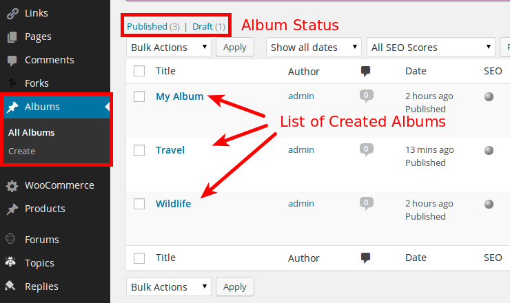WordPress-Album-Tab - Blogger To WordPress