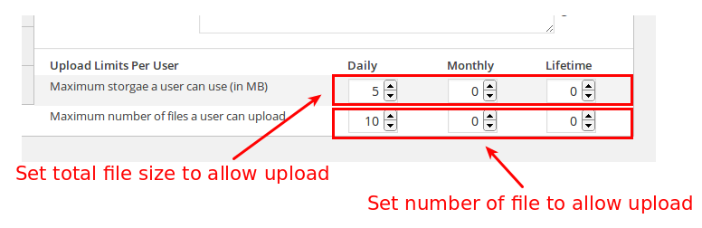 Upload-limit-admin-setting - Blogger To WordPress